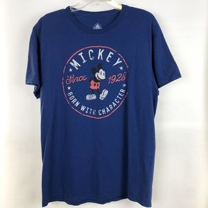 Disney | Shirts | Mickey Born With Character Since 928 | Poshmark
